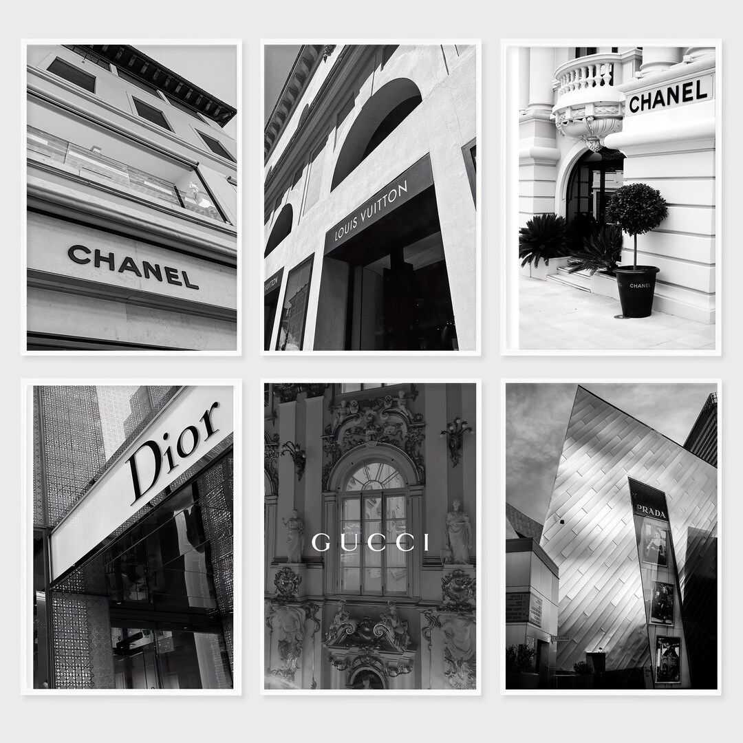 Printable Fashion Posters Set of 6 Fashion Wall Art Set of 6 Luxury ...