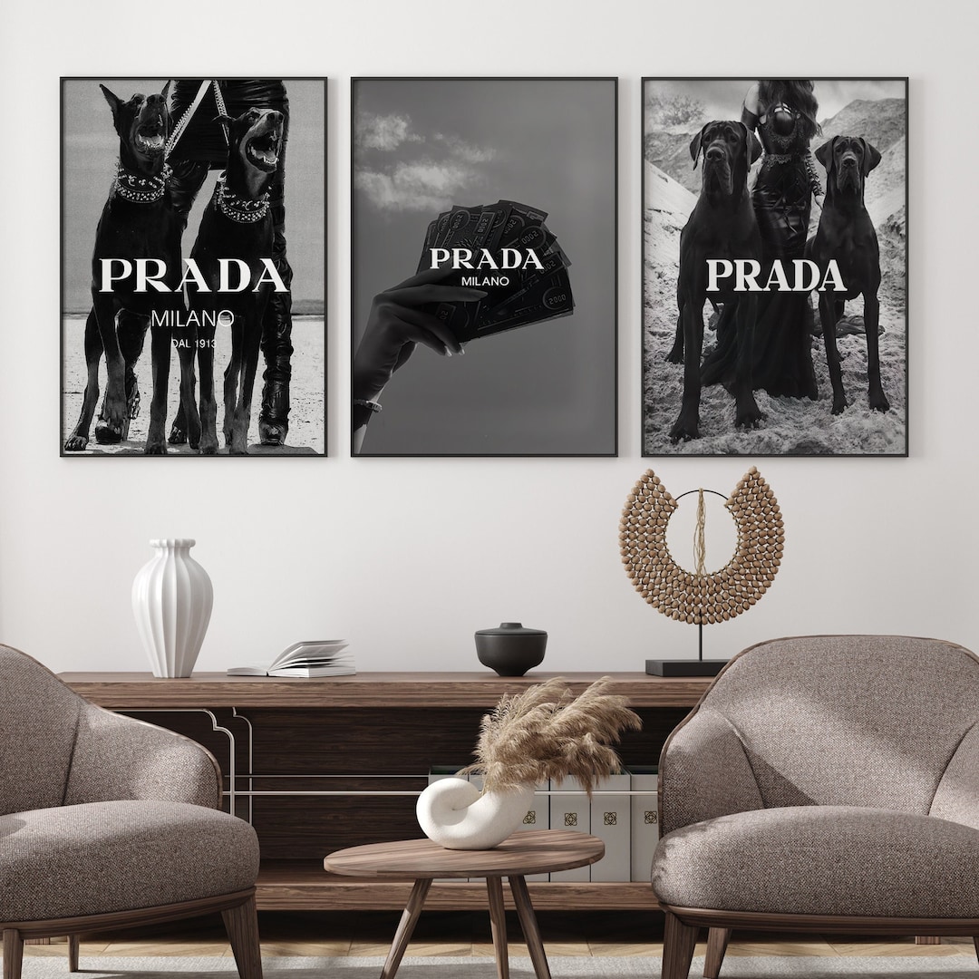 Luxury Brands Digital Poster Set of 3, Fashion Designer Poster, Instant ...