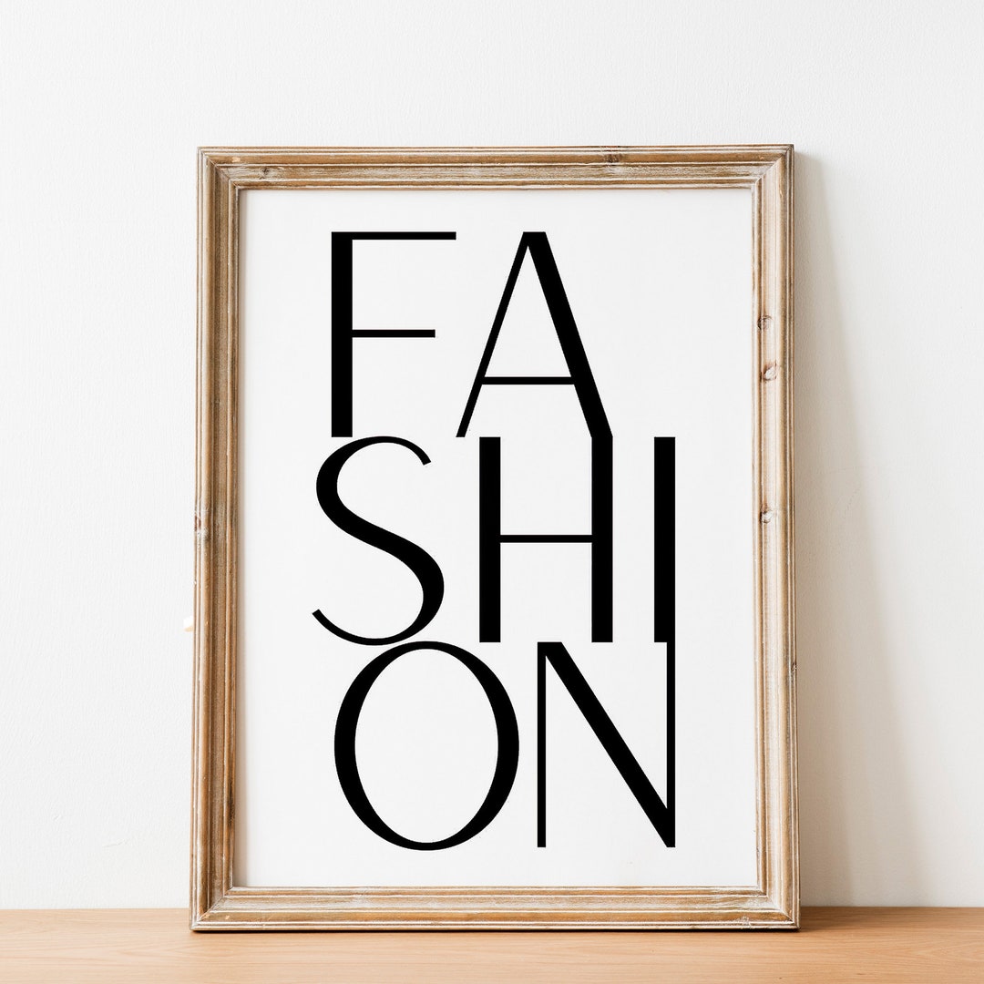 Fashion Poster, Printable Fashion Poster, Digital Luxury Fashion Poster ...