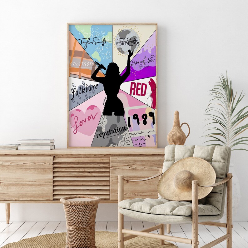 Taylor Swift Poster, Set of 6, Taylor Swift Eras Tour Poster, the Eras ...