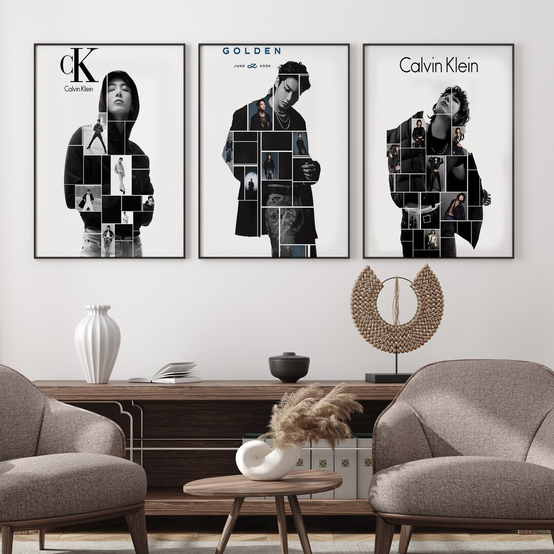 Jungkook Calvin Klein Poster Set of 3, Jungkook Posters, Jungkook CK ...