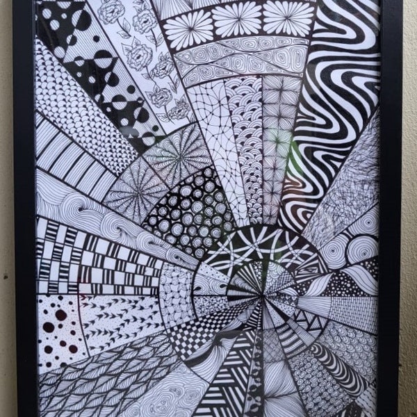 Zentangle Art - Etsy
