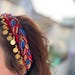 Red Blue Braided Turkish Hair Band 2 Style Options - Handmade With ...