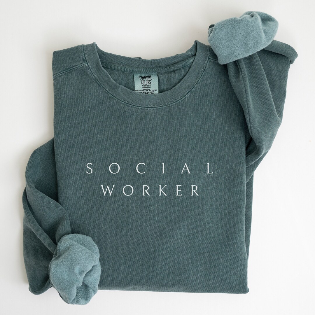 Minimalist Social Worker Sweatshirt, Gift for Social Worker, School ...