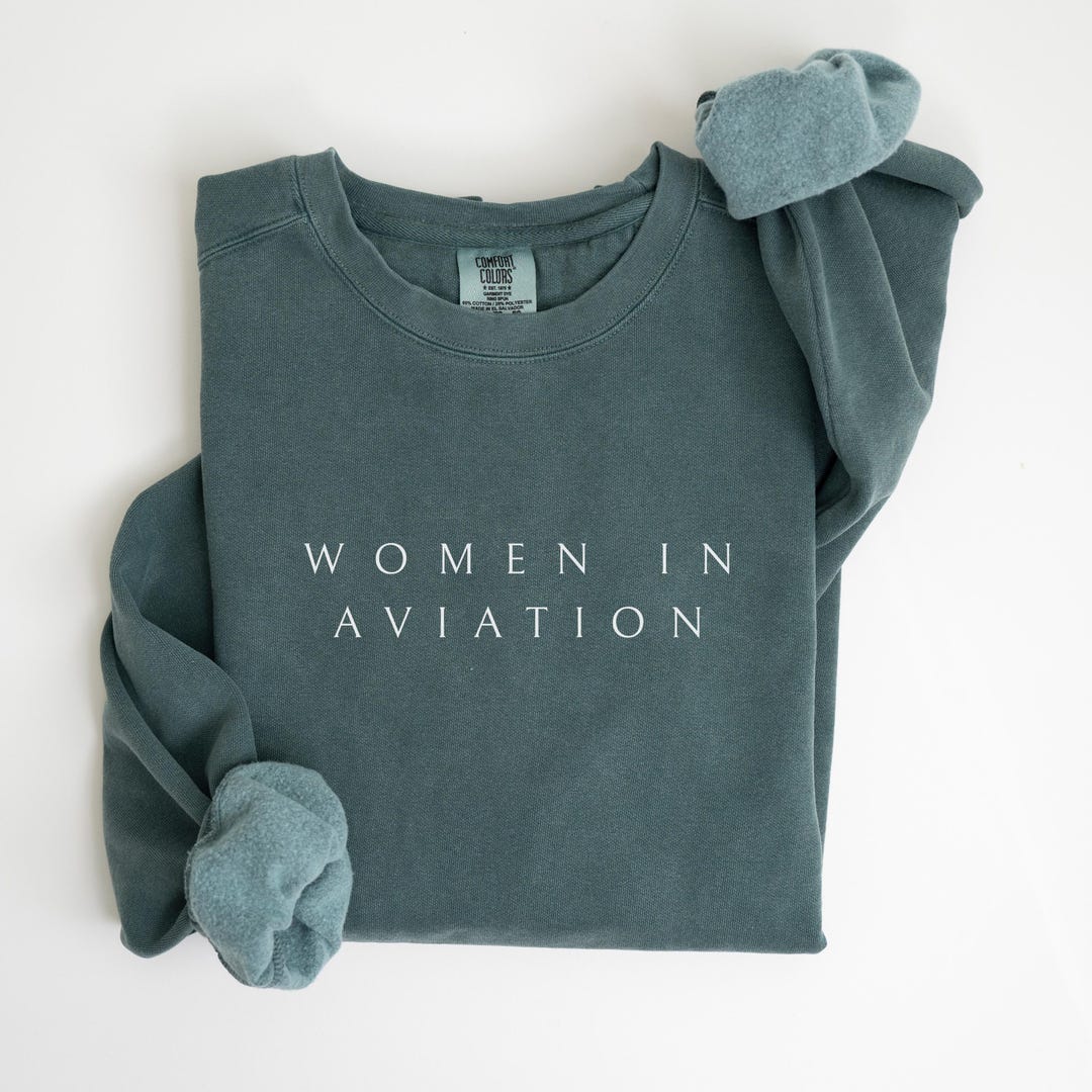 Women in Aviation Sweatshirt, Pilot Sweatshirt, Aviation Gifts for ...