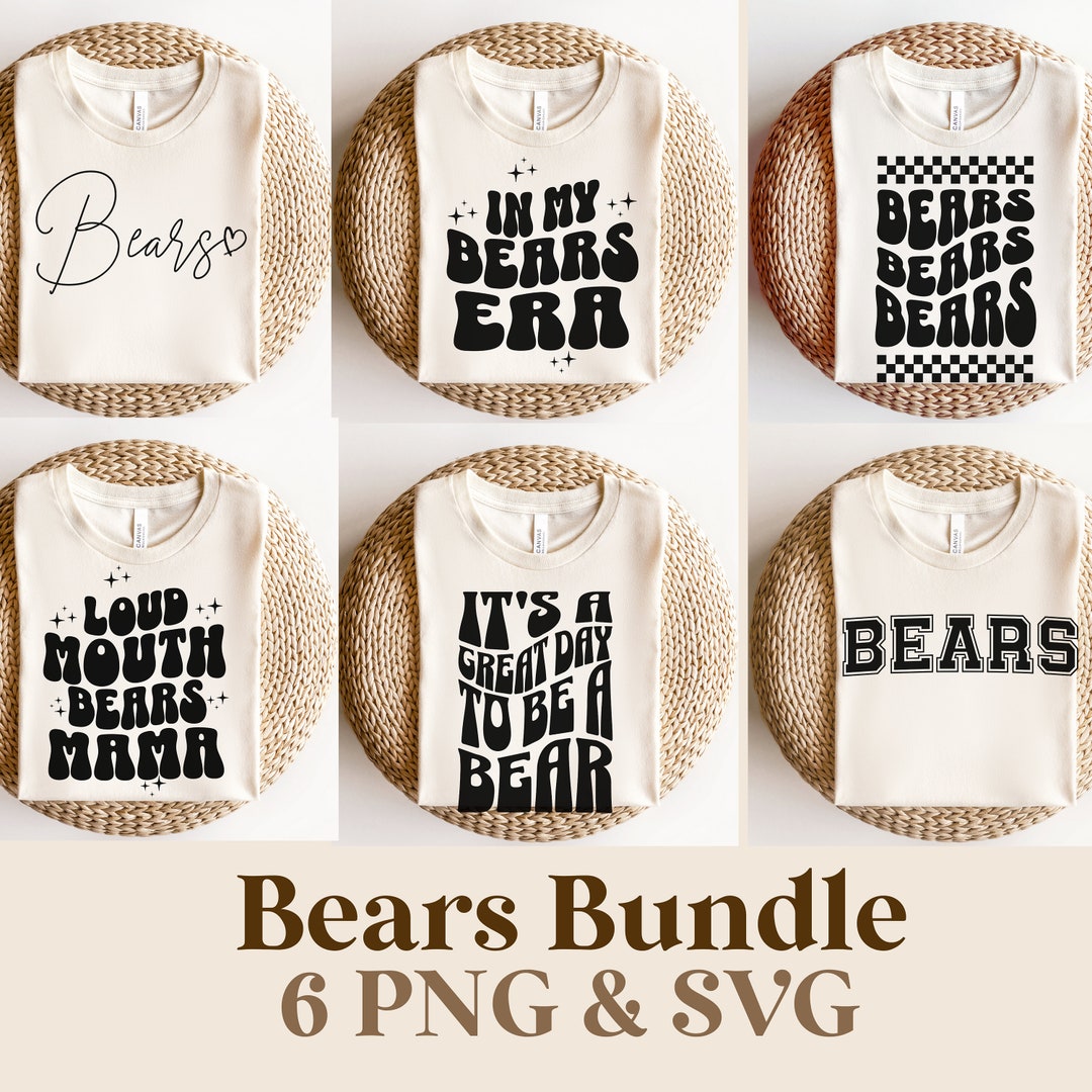 Bears Svg Bundle, Bear Team Spirit Svg, School Mascot Svg, Game Day ...