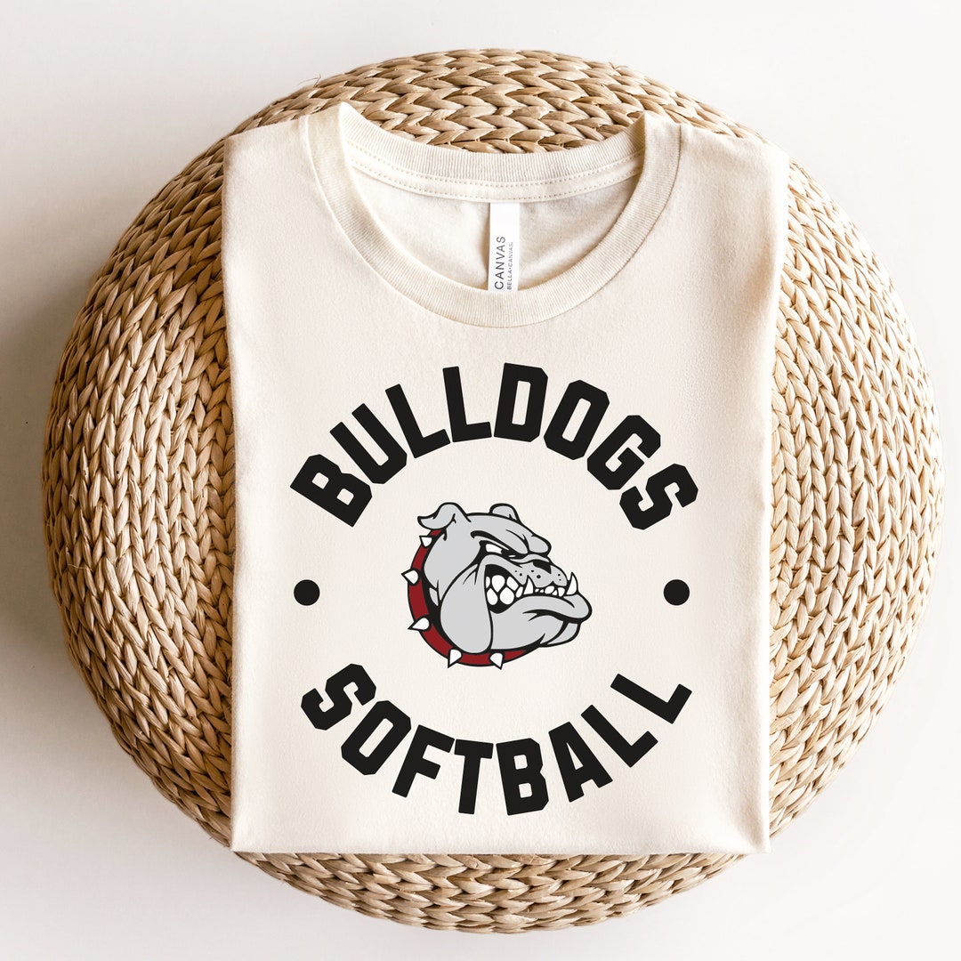 Bulldog Softball Svg, Softball Mom Svg, Bulldog Mascot Svg, Softball ...