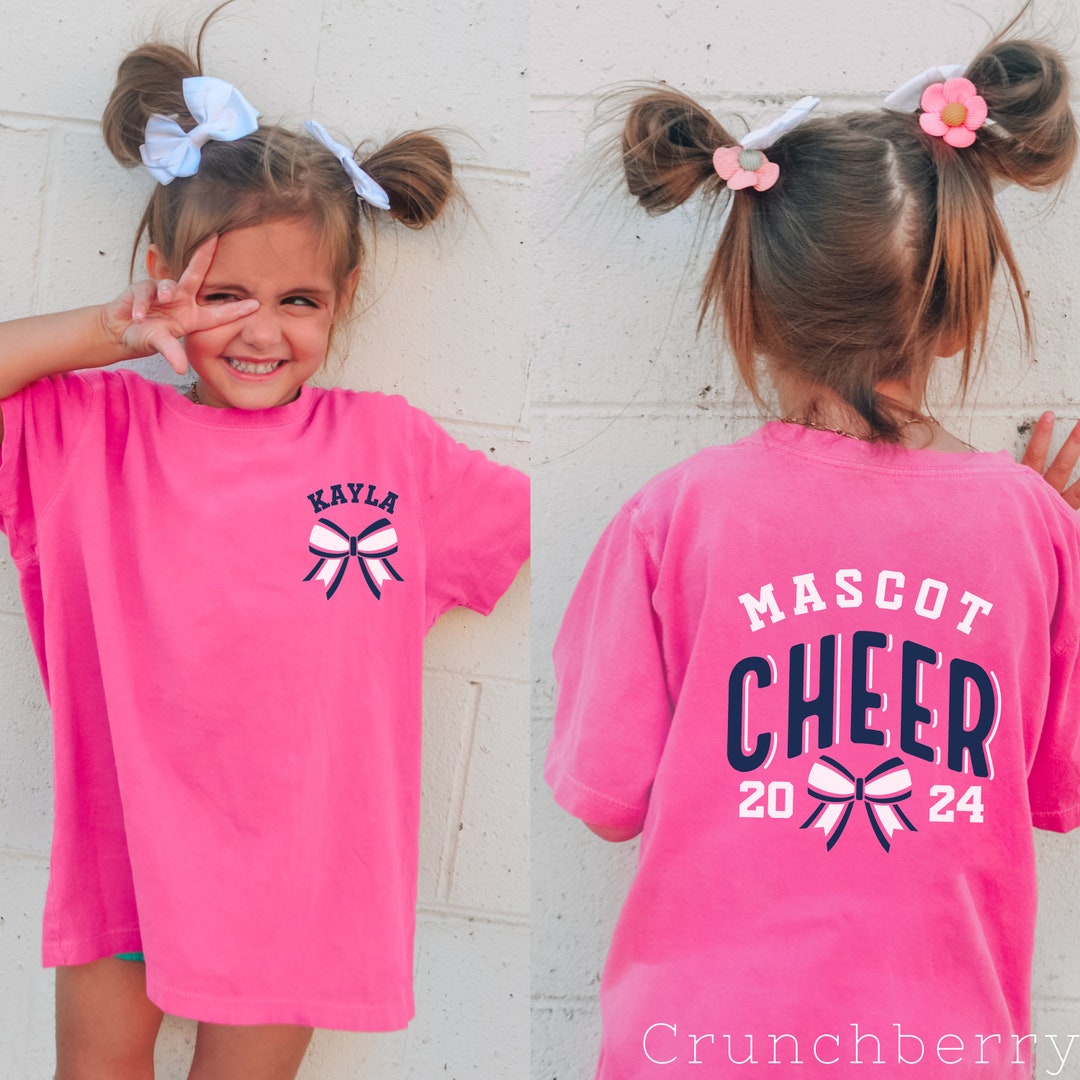 Custom Youth Cheer Shirt Girls Cheer Shirt Cheer Leader Shirt Toddler ...