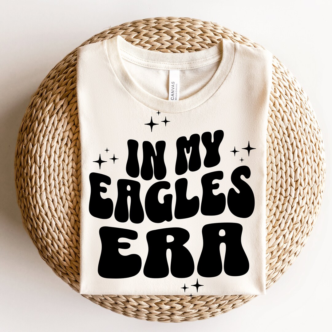 In My Eagles Era Png, Eagles Era Svg, Groovy Eagle Shirt Design Download, Easy to Use Cricut Cut ...
