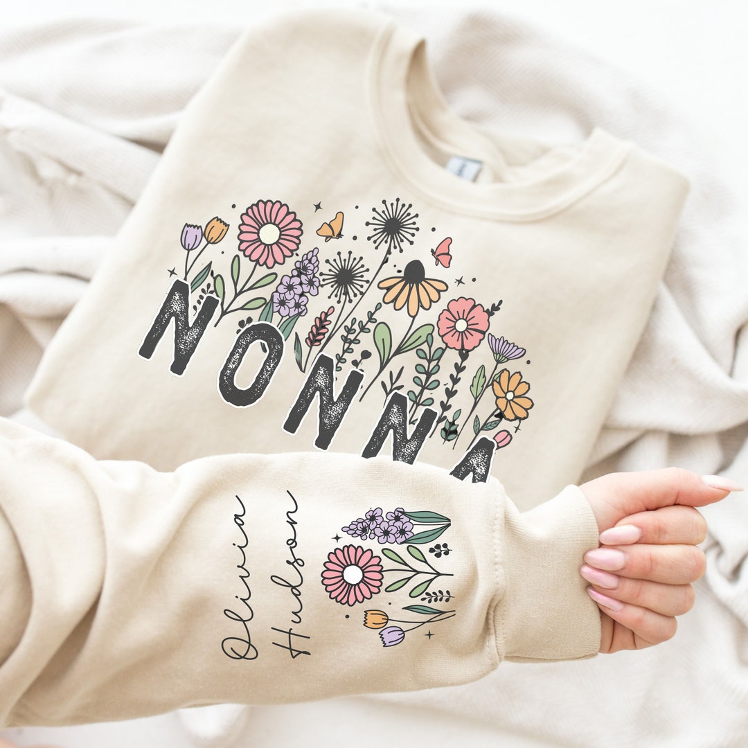 Mothers Day Gifts Nonna Sweatshirt Custom Nonna Sweatshirt Nona ...