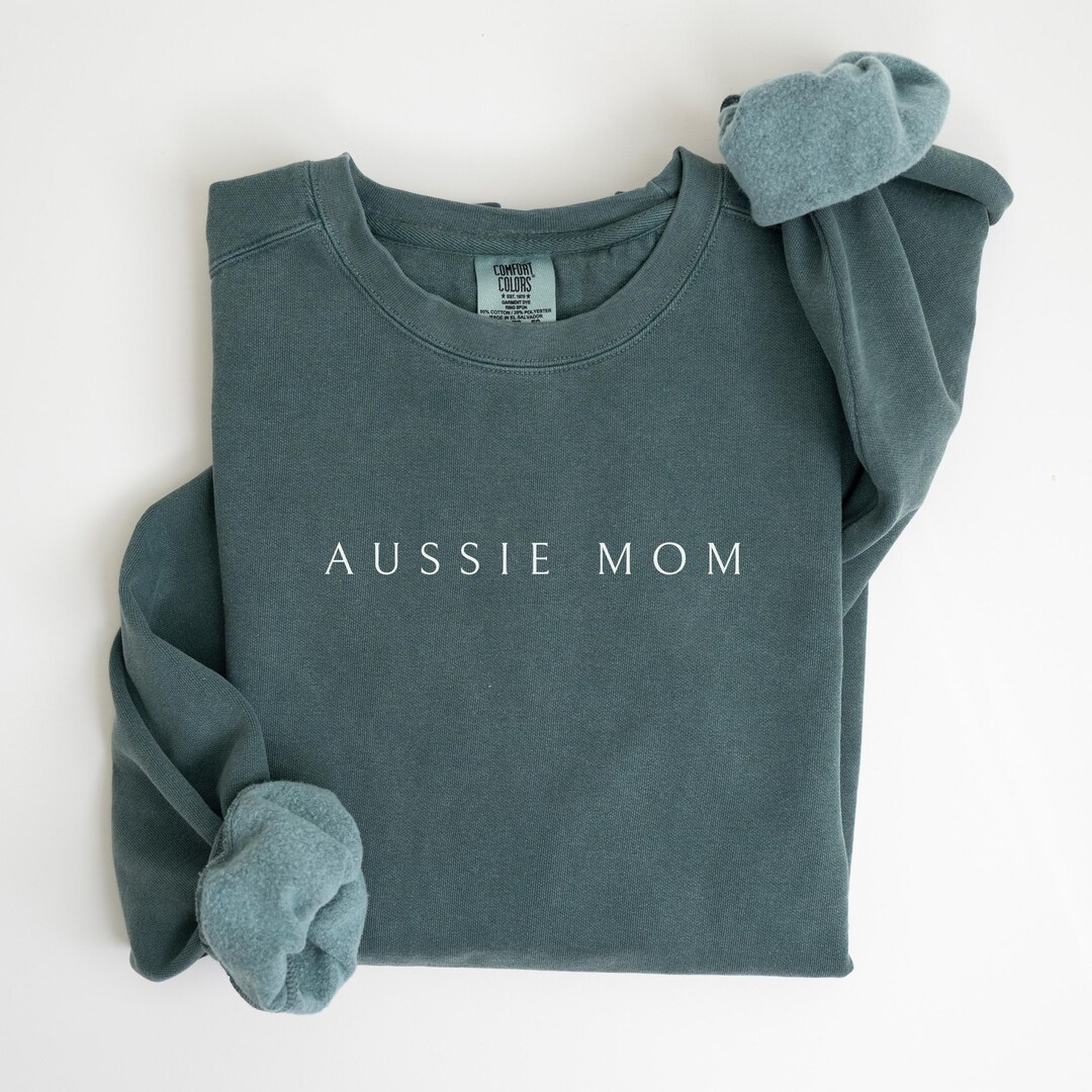 Comfort Colors® Aussie Mom Sweatshirt Aussie Mama Aussie Lover Tee ...