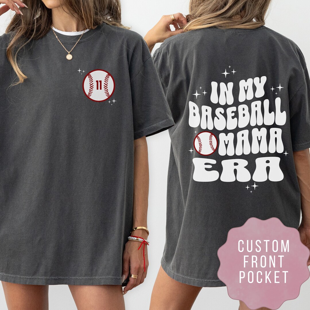 Custom Baseball Mama Shirt Funny Baseball Shirt Baseball Sweatshirt ...