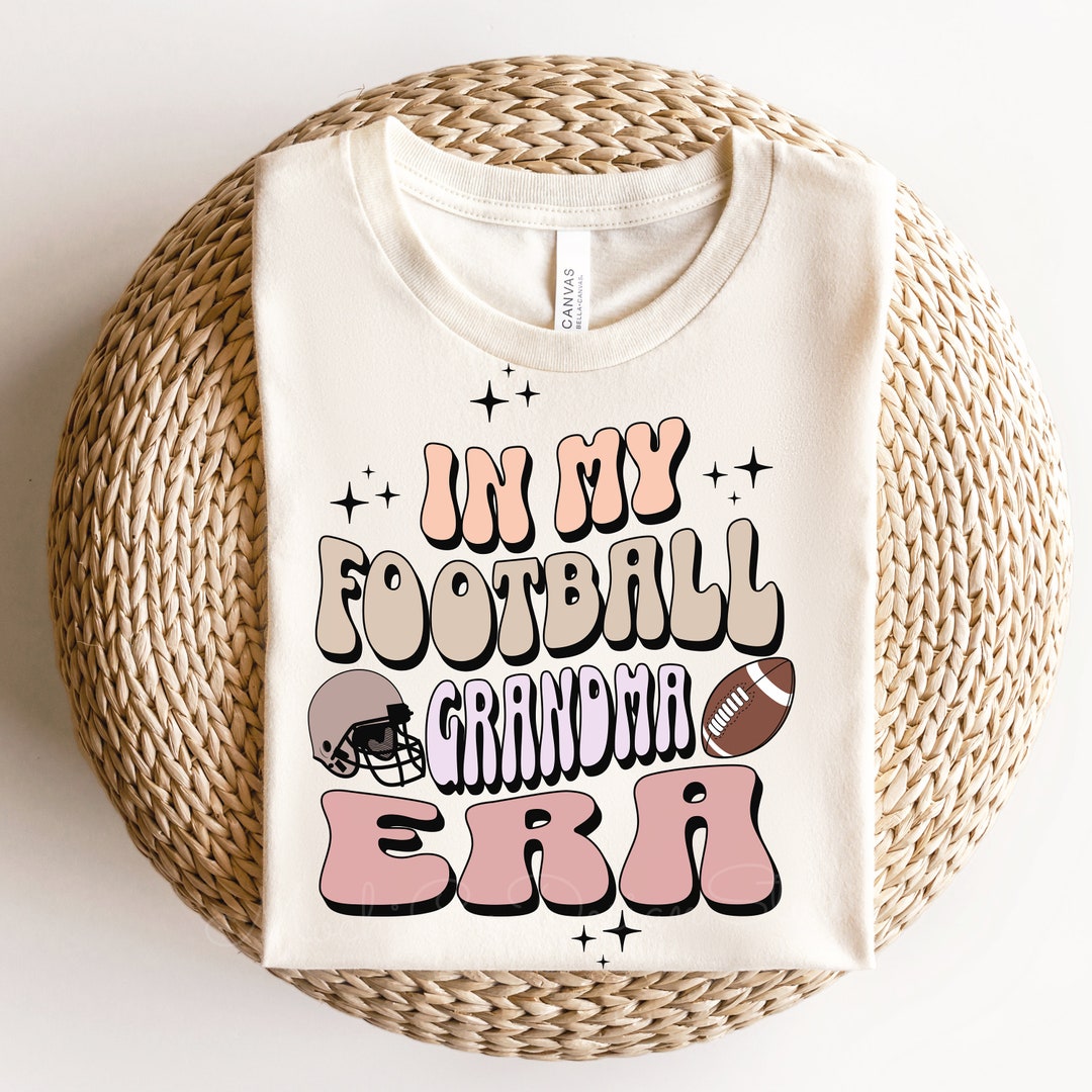 In My Football Grandma Era Png Retro Groovy Football Wavy - Etsy