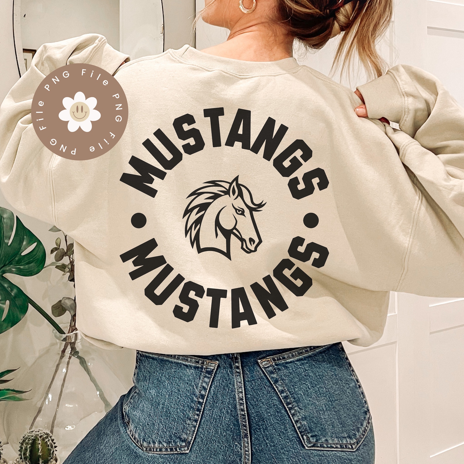 Mustangs Spirit Wear Png Sublimation Digital Dowload,mustangs Mascot ...