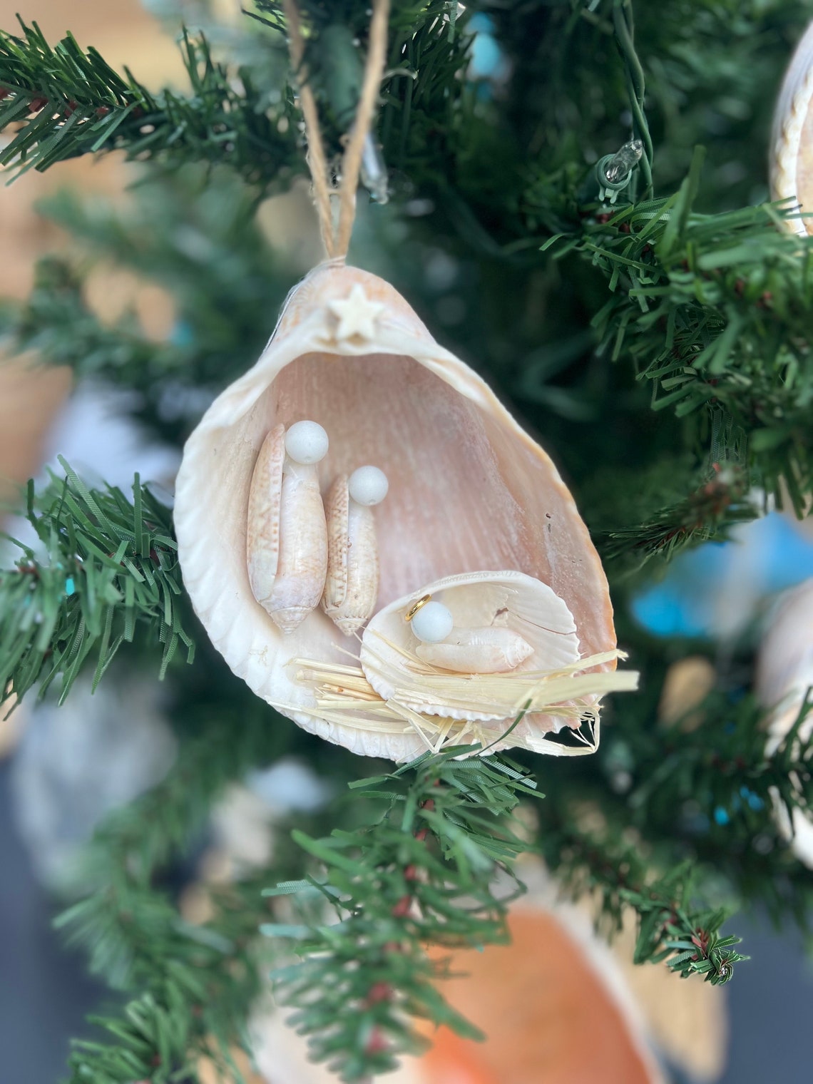 Seashell Nativity Ornament - Etsy