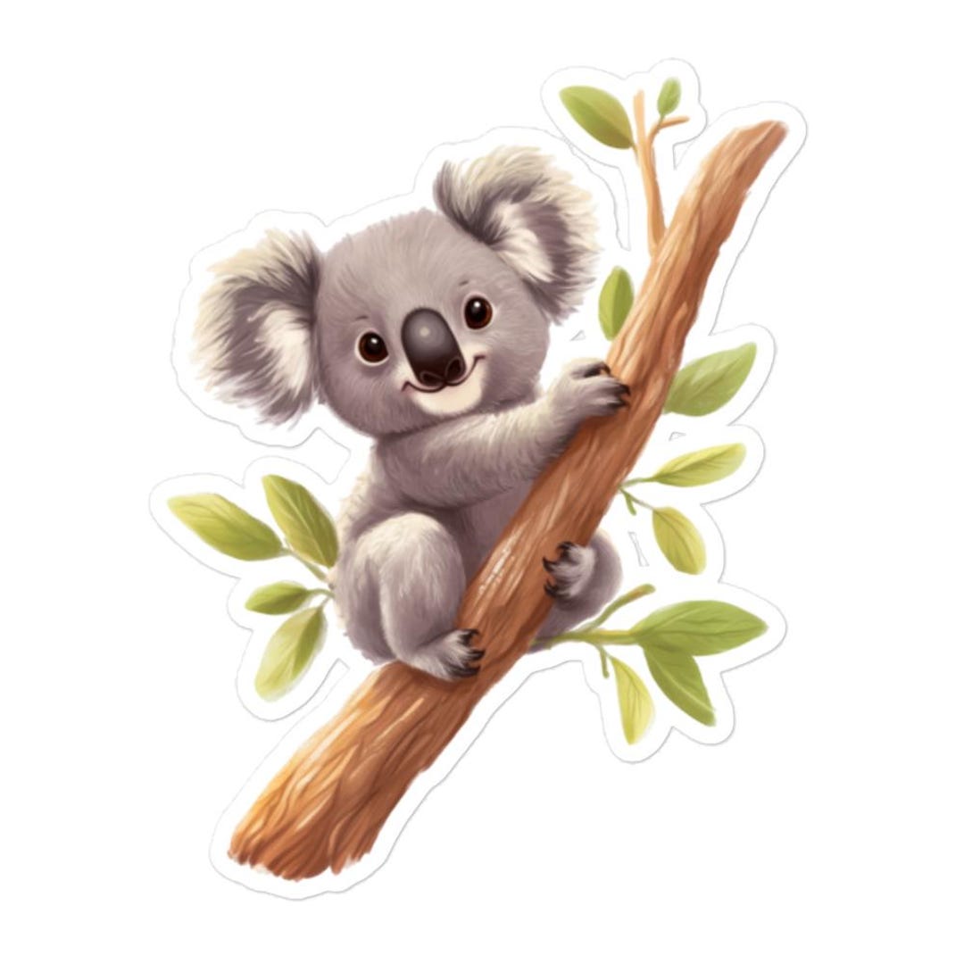Cute Koala Vinyl Sticker – Adorable Australian Wildlife Decal for ...