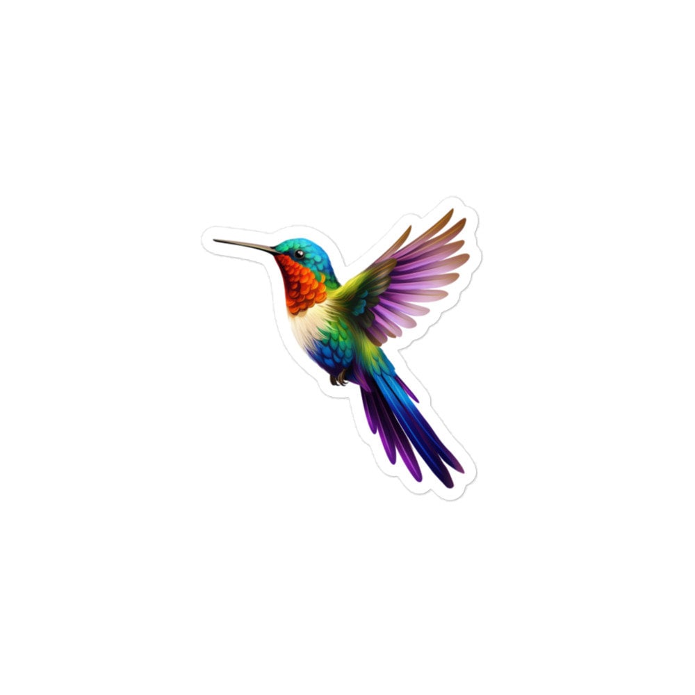 Cute Colorful Hummingbird Vinyl Sticker - Etsy