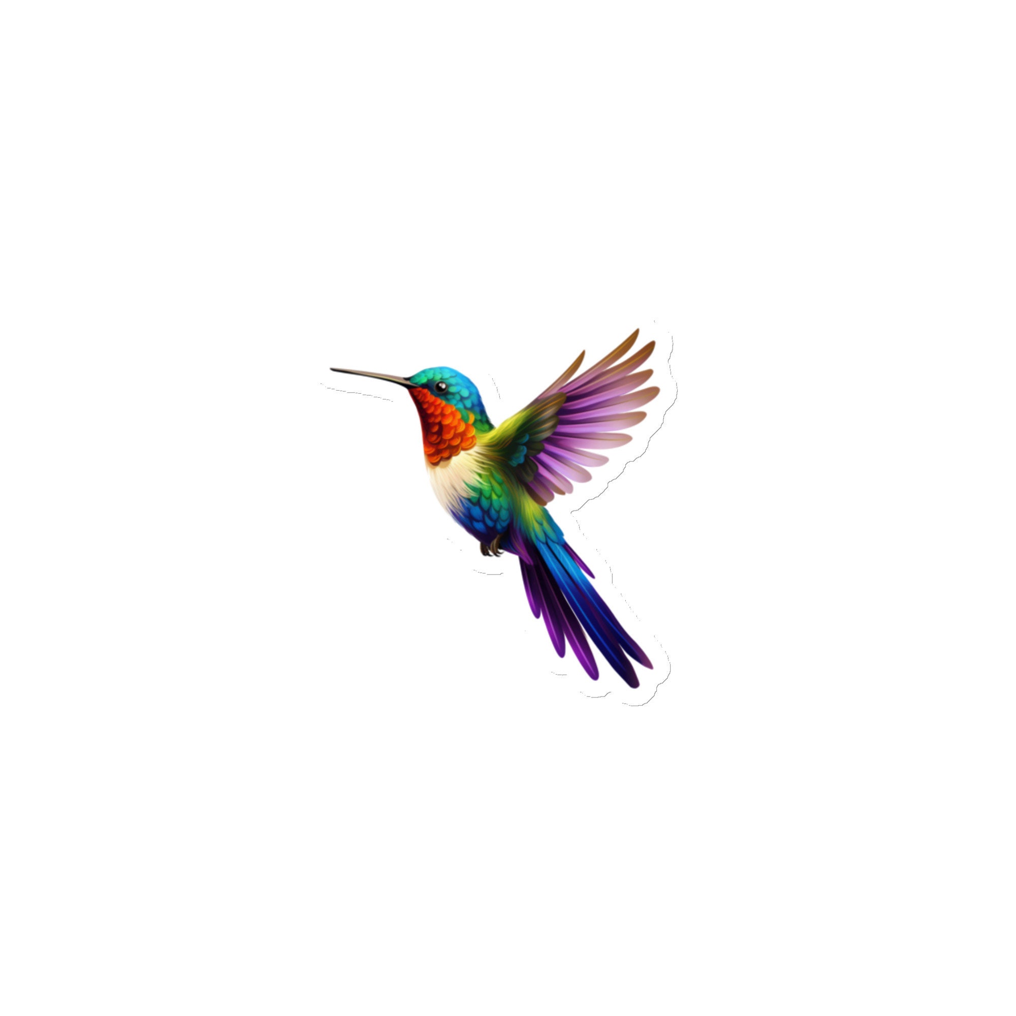 Cute Colorful Hummingbird Vinyl Magnet - Etsy