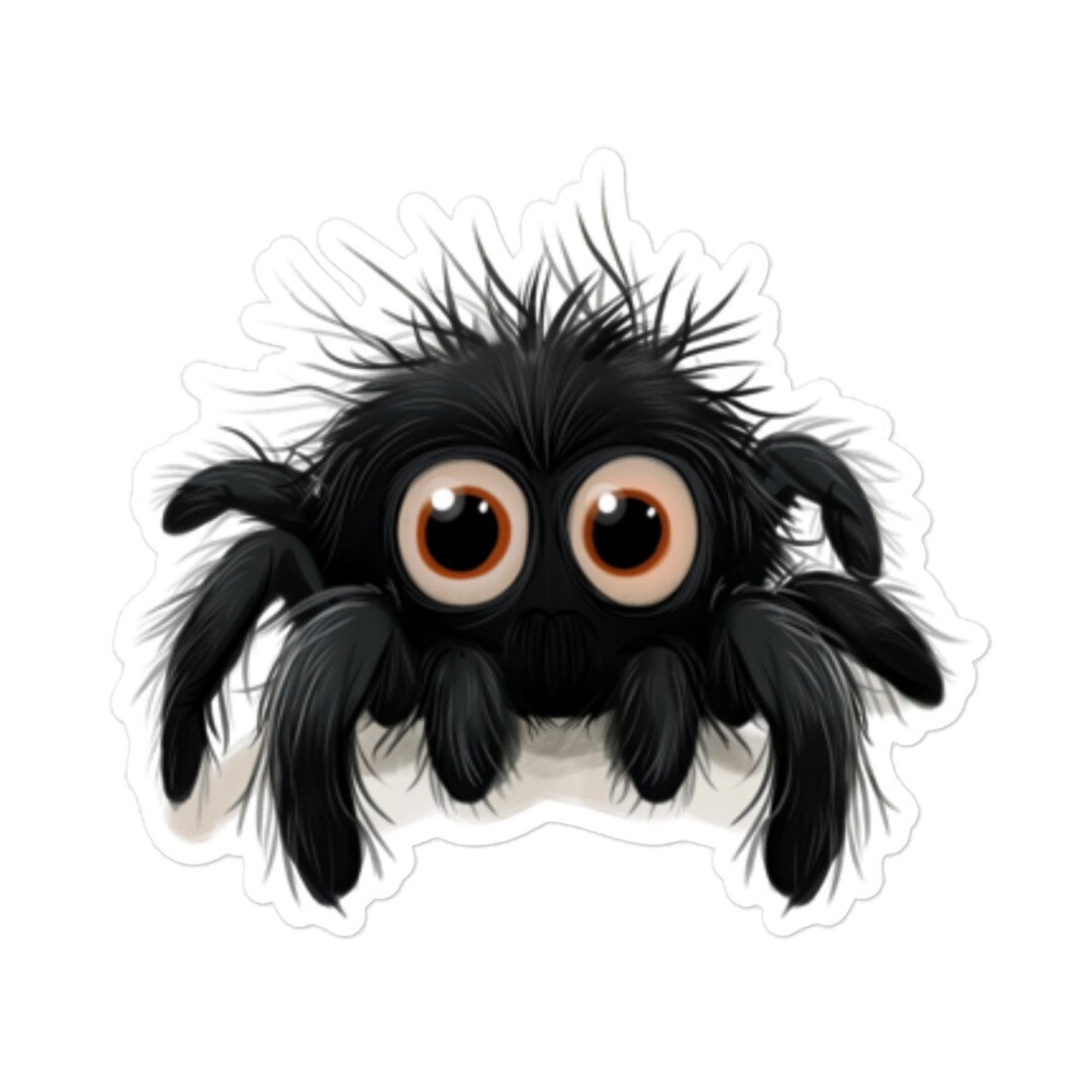 Cute Spider Vinyl Sticker - Adorable Bug Decal for Laptops Journals and ...