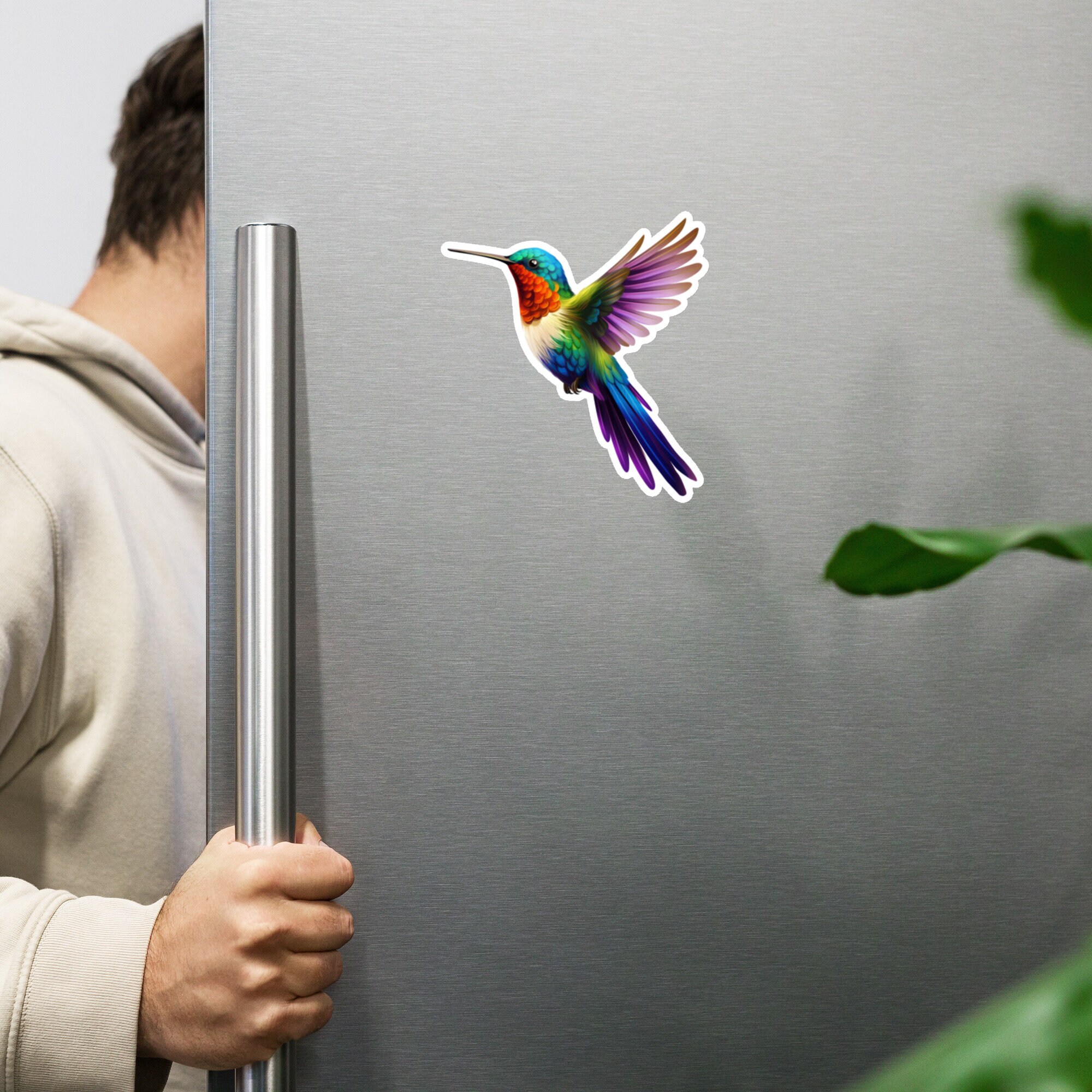 Cute Colorful Hummingbird Vinyl Magnet - Etsy