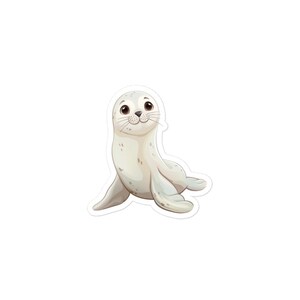 Cute Seal Sticker - Adorable Baby Animal Decal for Water Bottles ...