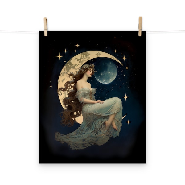 Moon Goddess Art - Etsy
