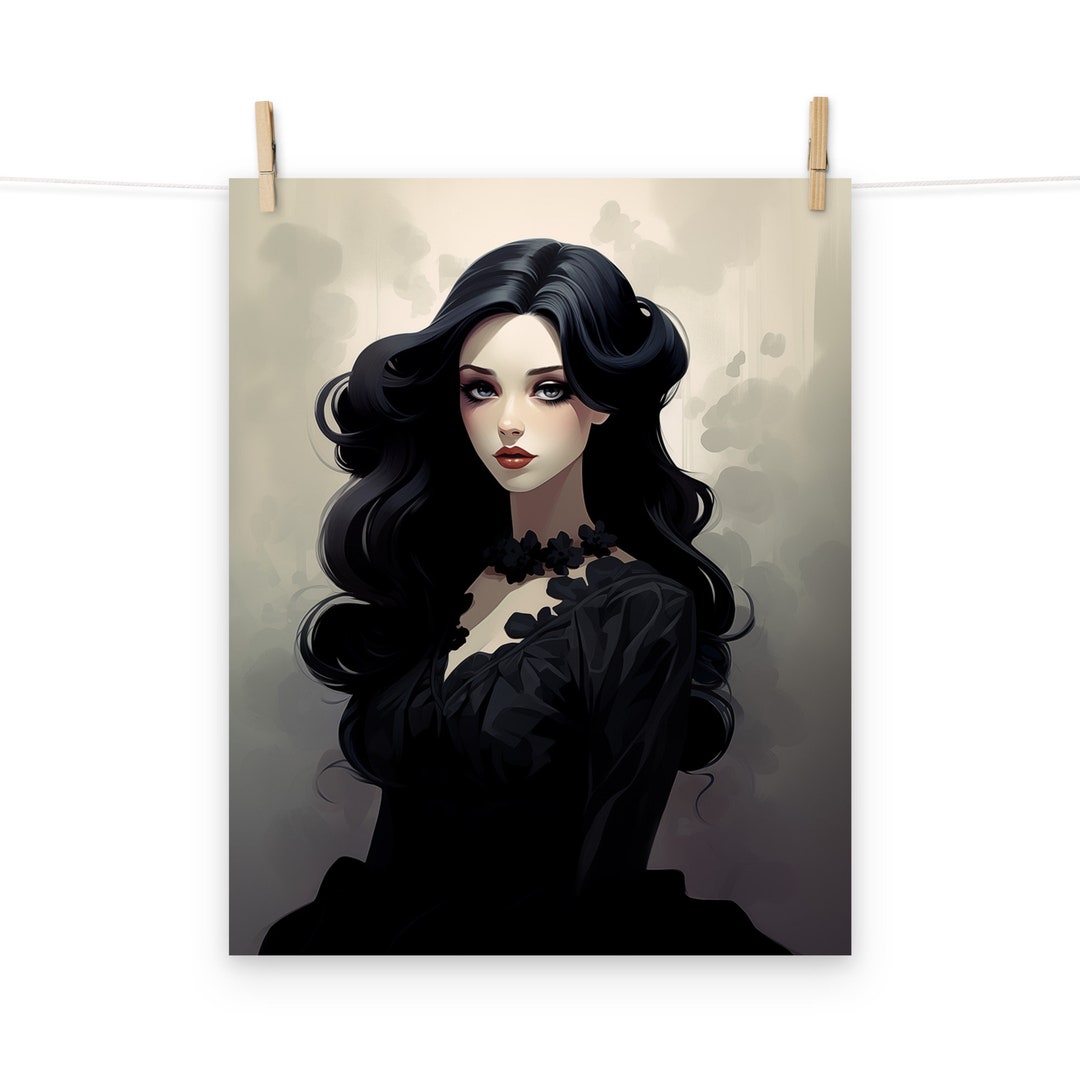 Comics Goth Girl Poster - Etsy