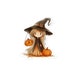 Charming Little Witch Sticker - Cute Halloween Decal With Pumpkins ...