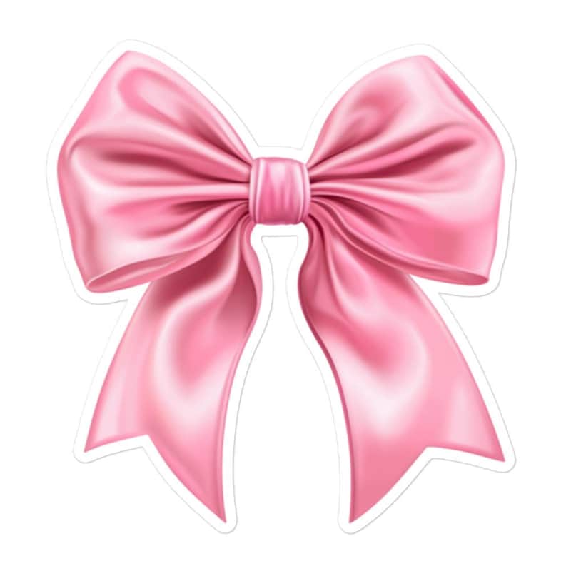Pink Bow Wall Decal - Etsy