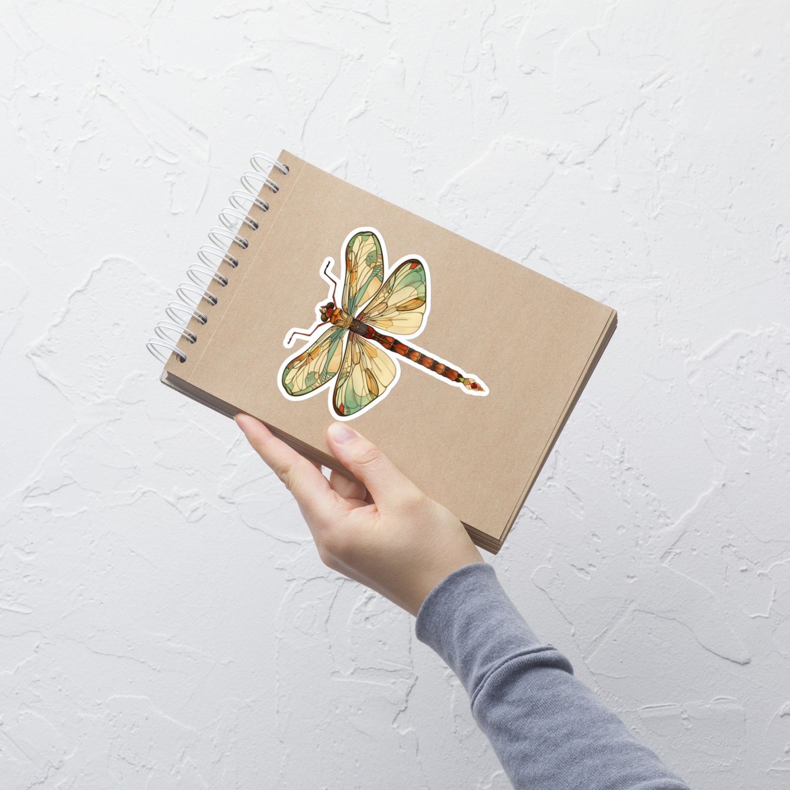 Art Nouveau Dragonfly Vinyl Sticker - Beautiful Insect Decal for ...