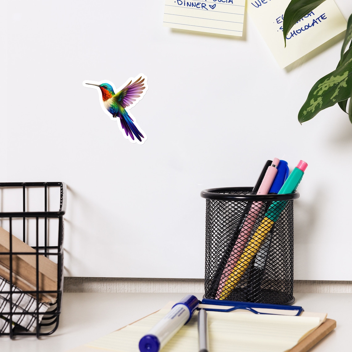 Cute Colorful Hummingbird Vinyl Magnet - Etsy