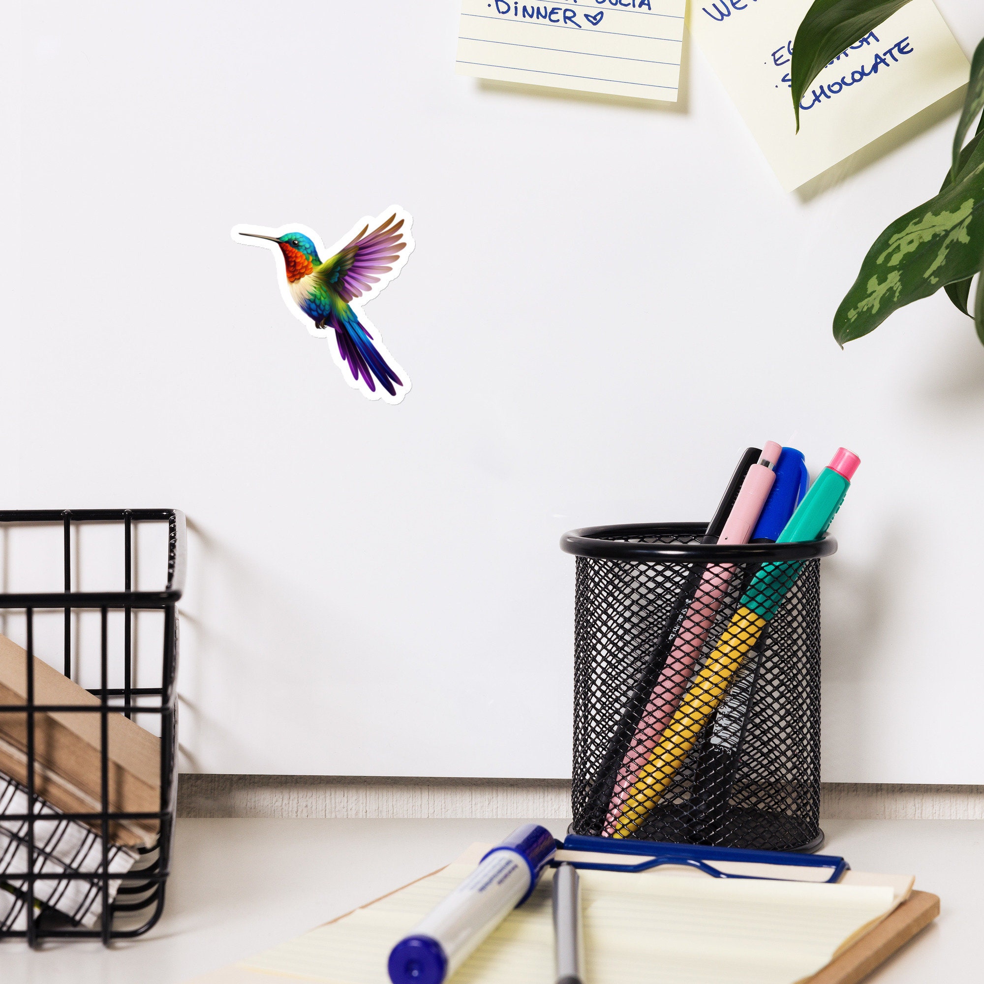 Cute Colorful Hummingbird Vinyl Magnet - Etsy