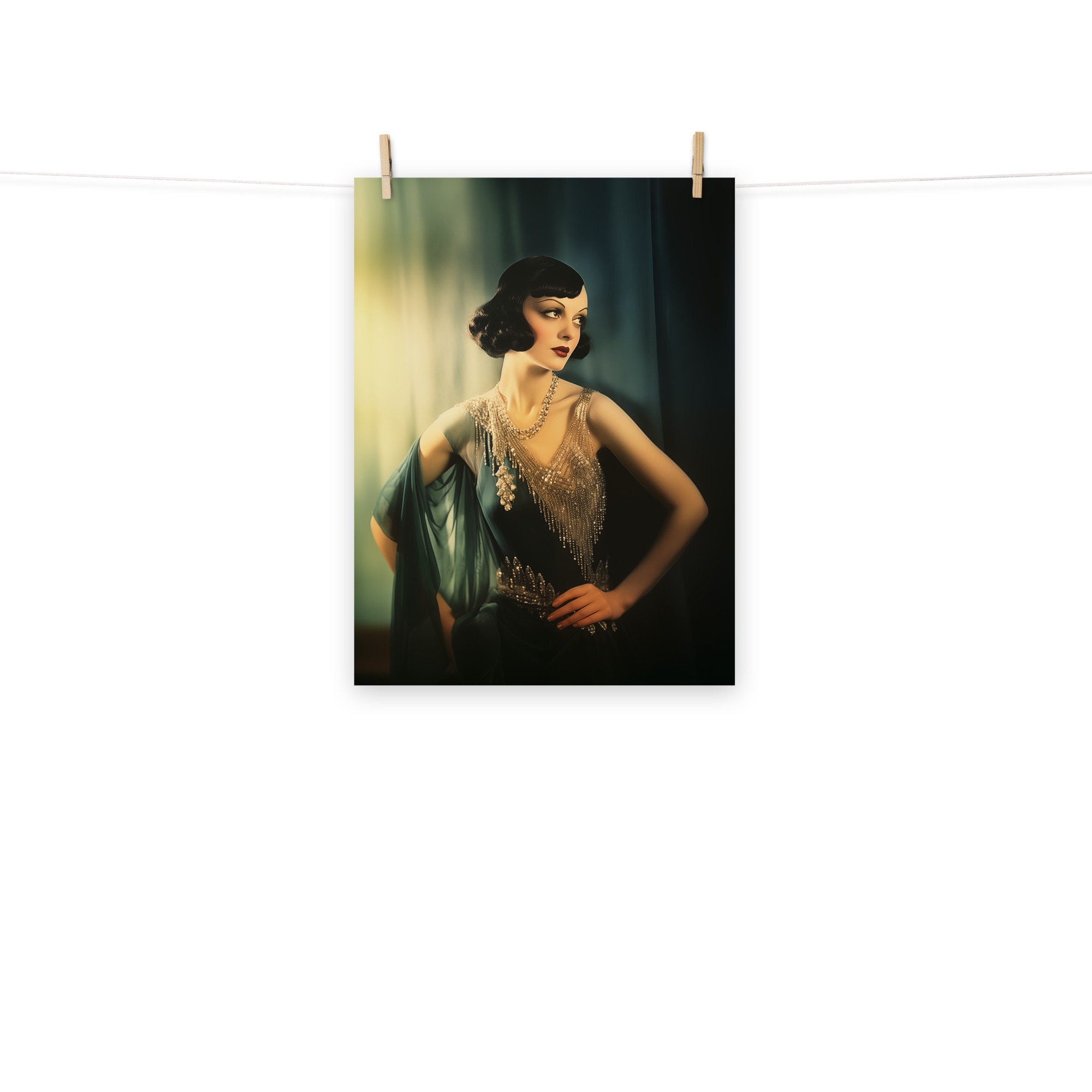 Art Deco Flapper Vintage Photograph Poster - Etsy