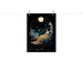 Art Nouveau Celestial Moonlit Bathing Lady Poster - Etsy
