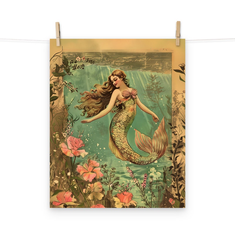 Mermaid Posters - Etsy