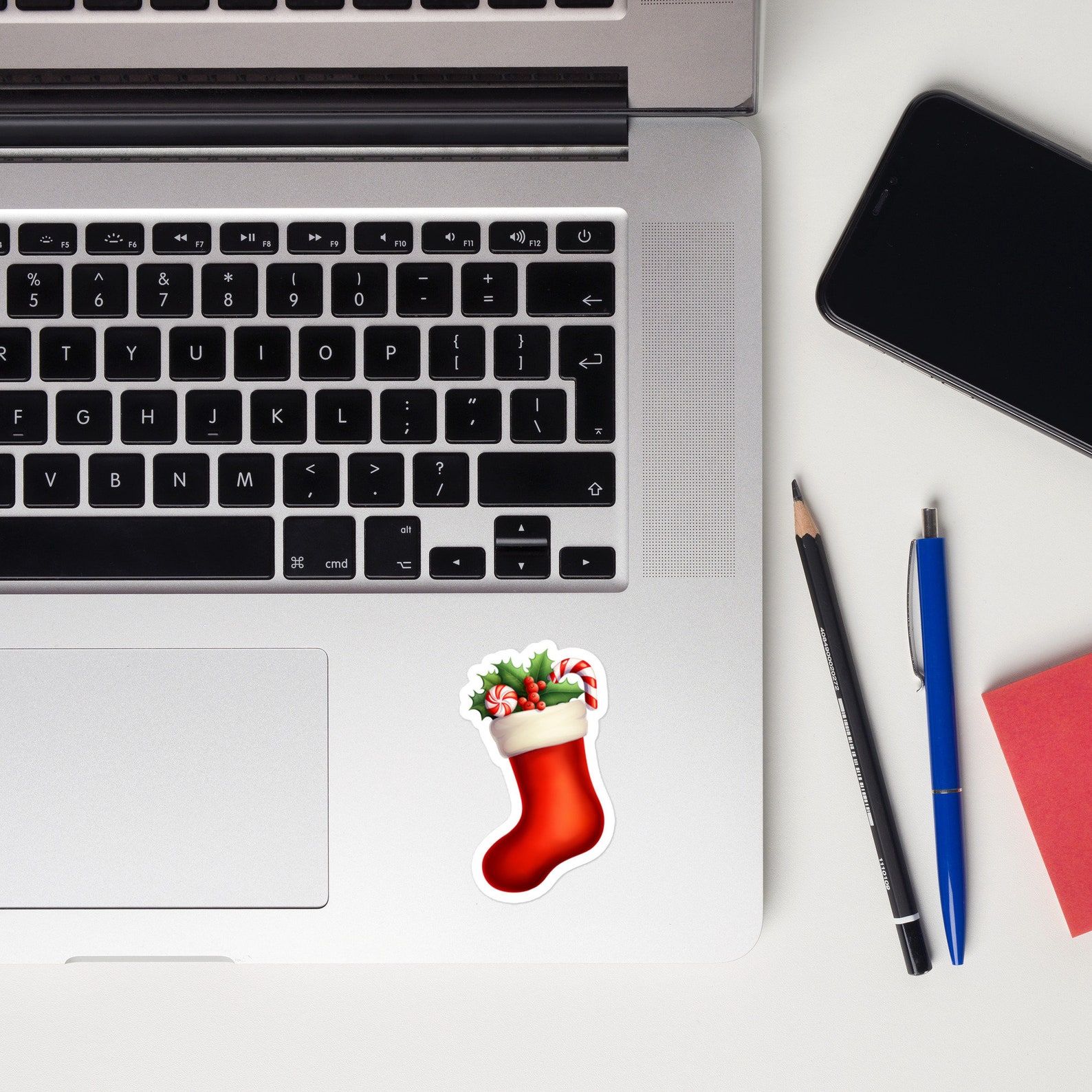 Cute Christmas Stocking Vinyl Sticker - Etsy