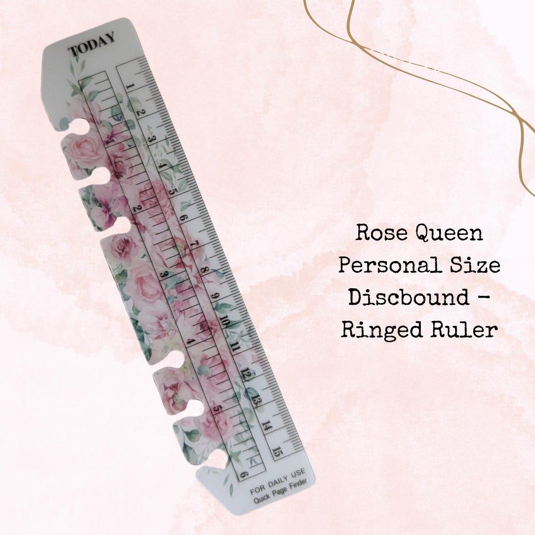 Rose Queen Personal Discbound Ringed Ruler-personal Size Page Finder ...