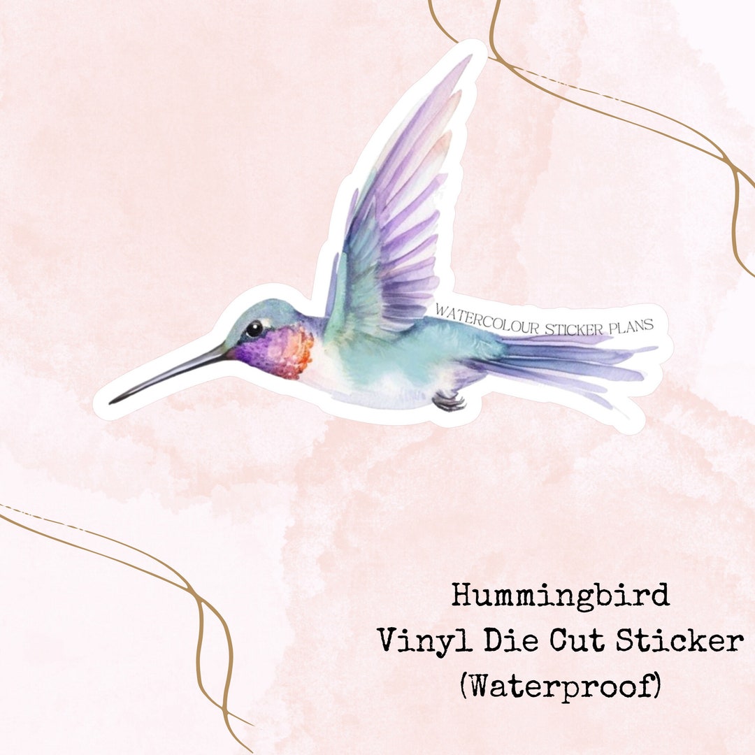 Hummingbird Vinyl Sticker: Waterproof Die Cut Decal - Etsy