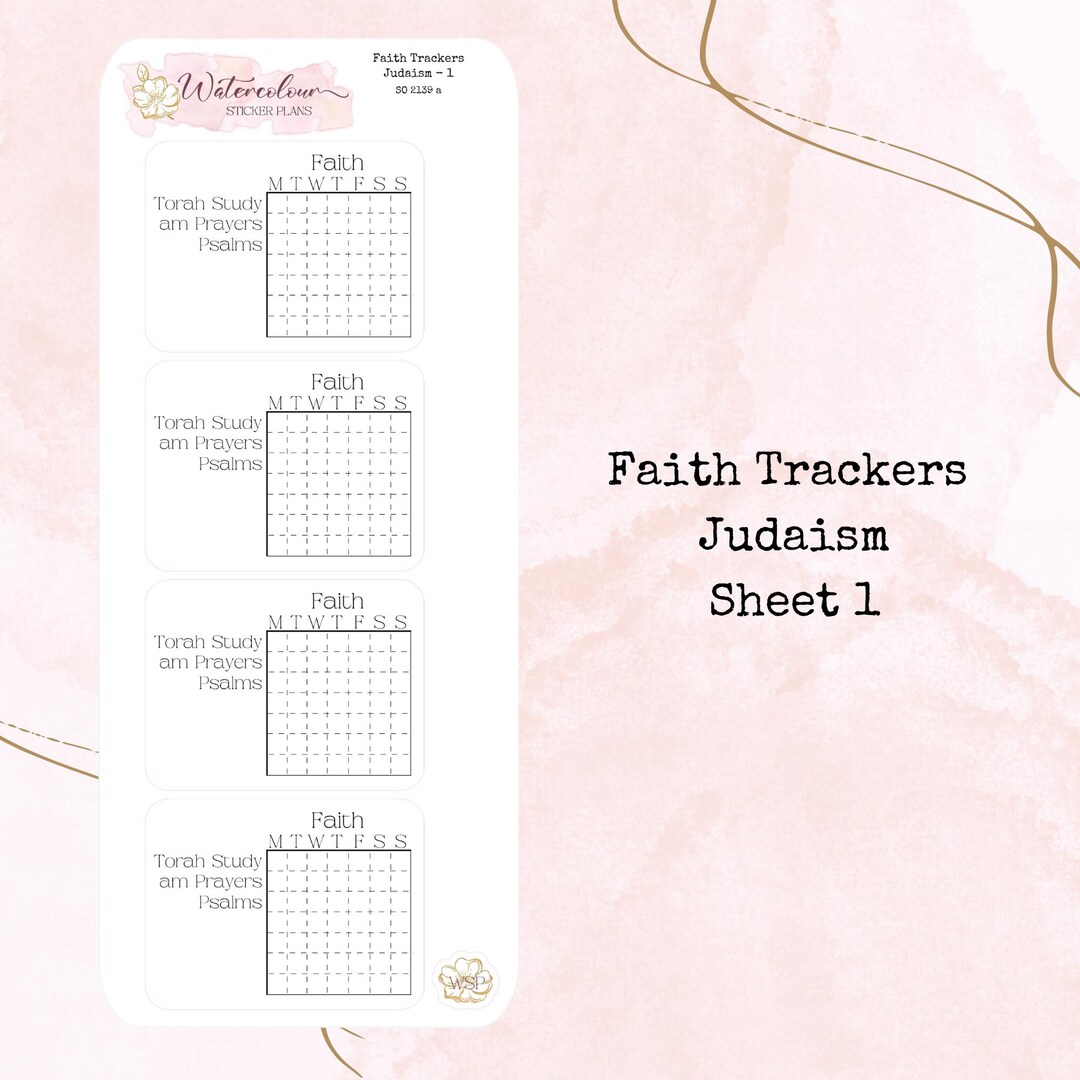 Faith Trackers Judaism * Judaism * Faith Trackers * Faith * Planner ...