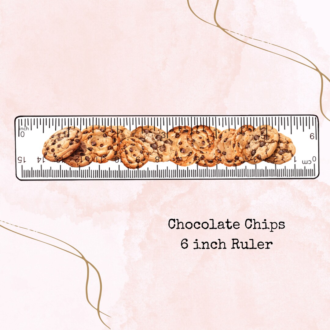Chocolate Chip Cookie Ruler: Watercolour Planner Accessory - Etsy