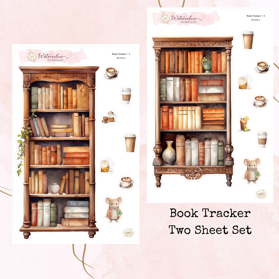 Book Tracker Booktracker Stickers Book Stickers Deco Stickers Planner ...