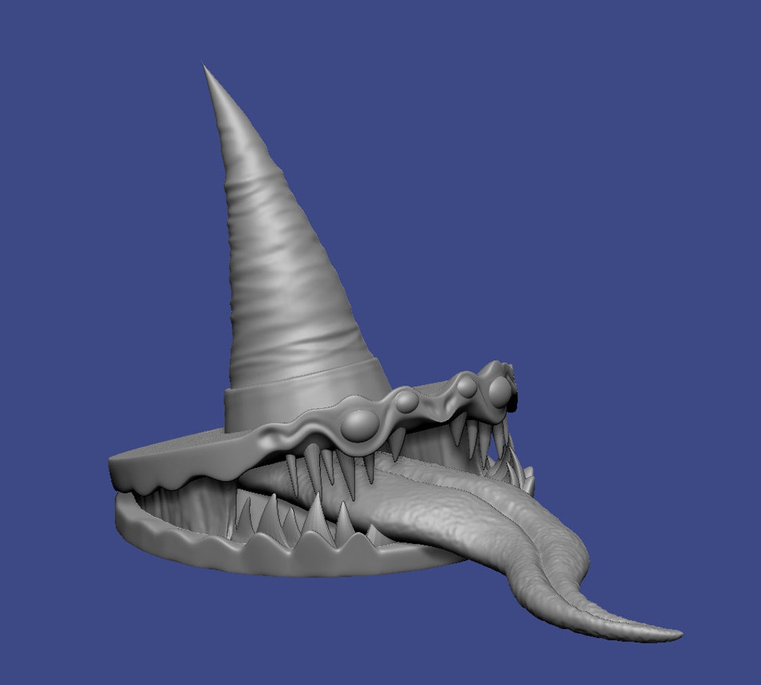 Mimic Wizard Hat 3D Printed and Painted - Etsy