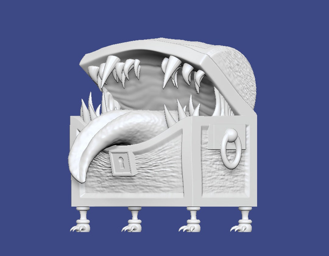 Mimic Chest 3D Printed and Painted - Etsy