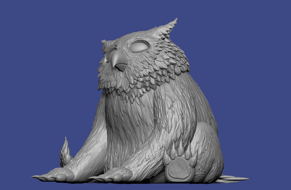 Owlbear 3D Printed and Painted - Etsy