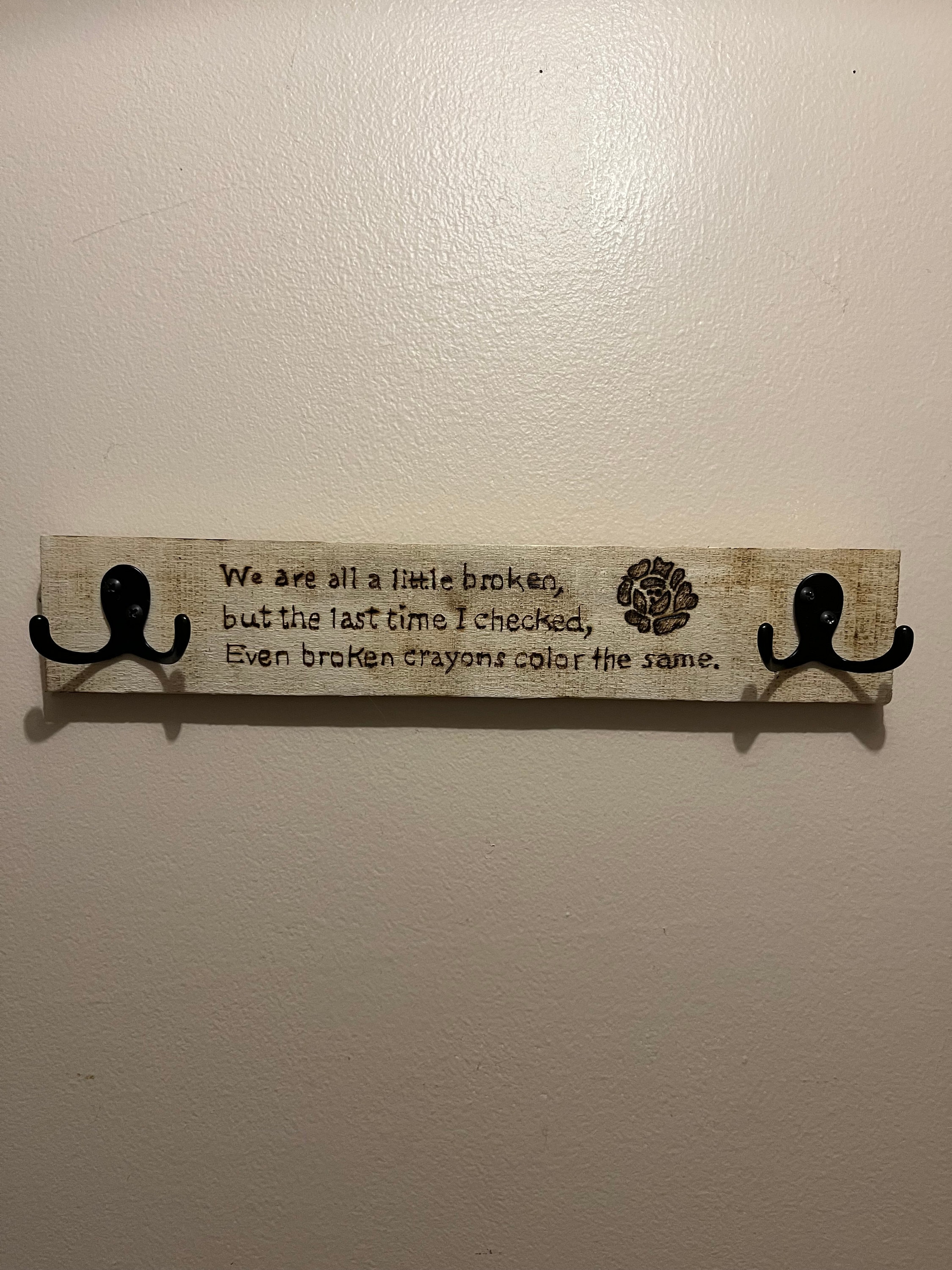 Wall-mounted Wooden Coat Key Rack - Etsy