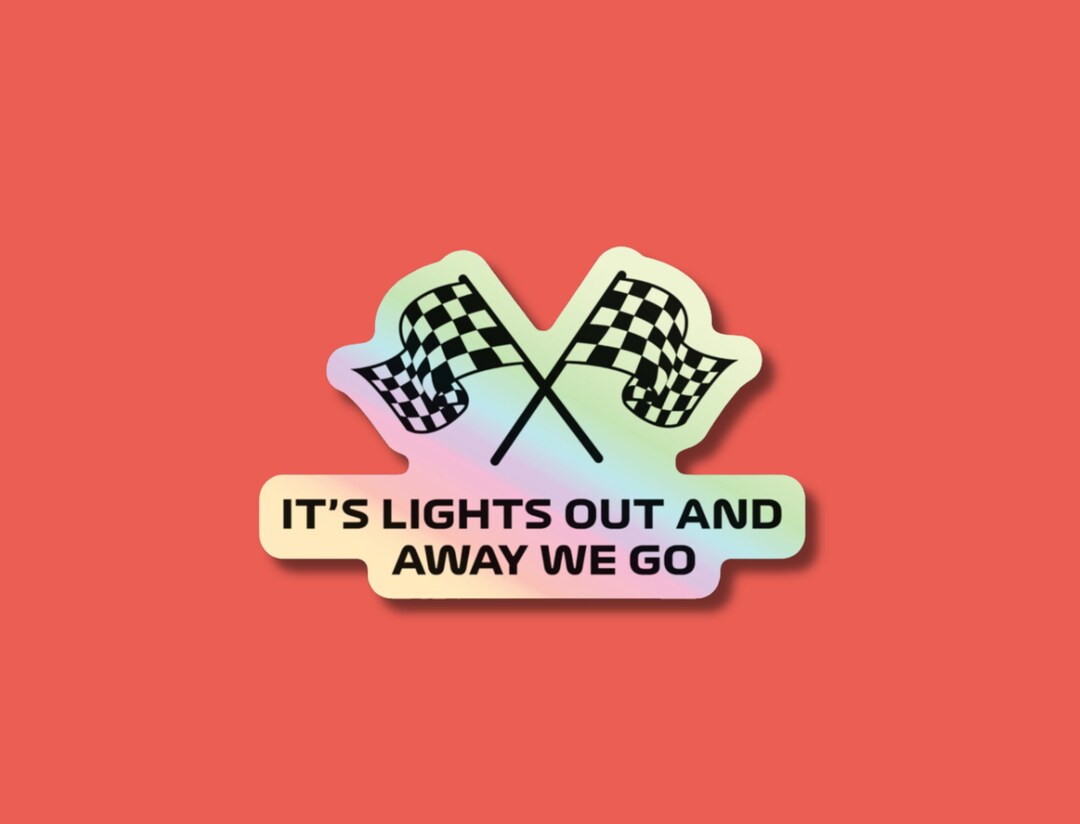 Lights Out and Away We Go Sticker, F1 Sticker, F1 - Etsy