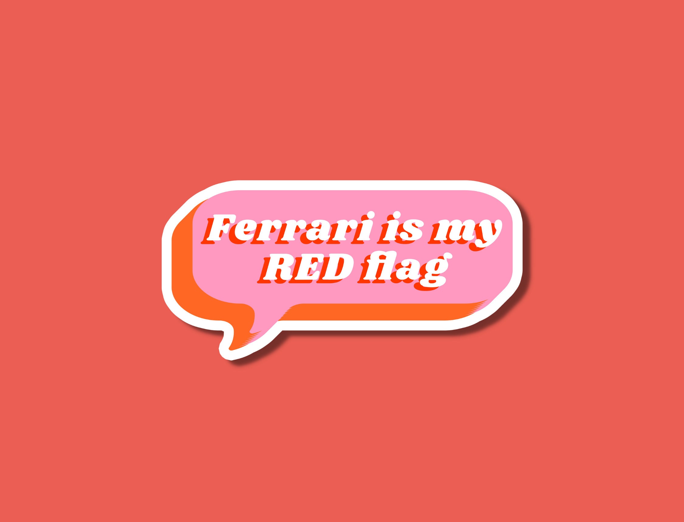 Ferrari is My RED Flag Sticker F1 Formula 1 Sticker Charles - Etsy