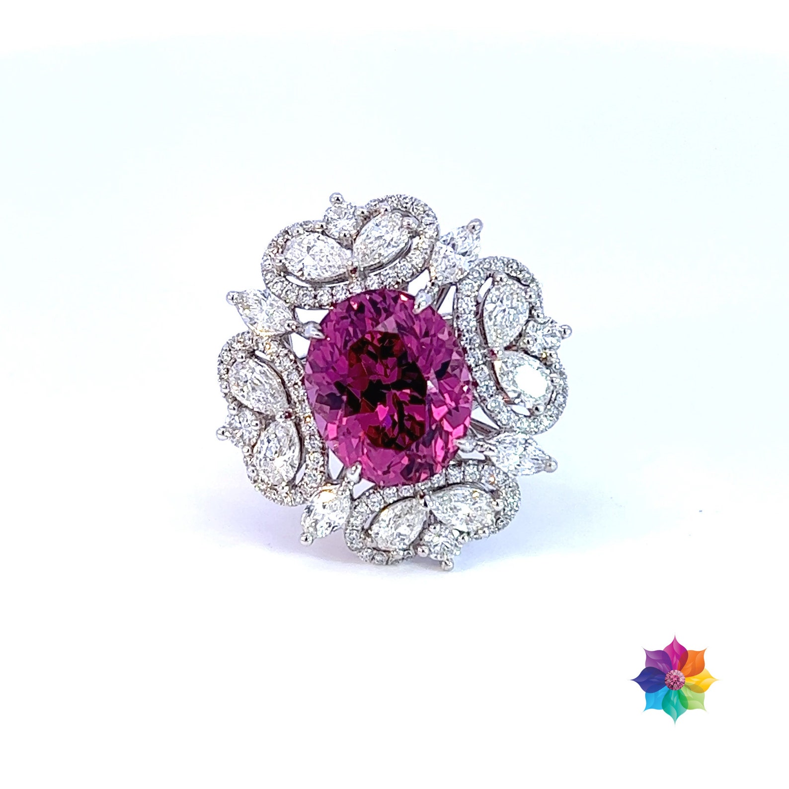 8.58ct Malaya Garnet Ring - Etsy