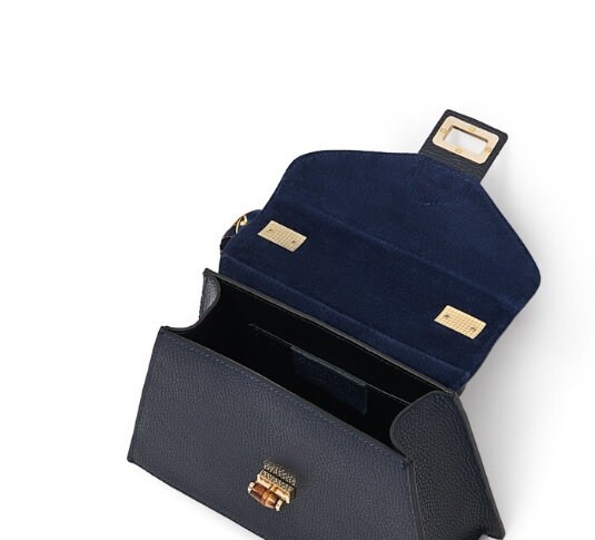 Genuine Leather Navy Crossbody Bag, Navy Blue Shoulder Bag, Navy ...