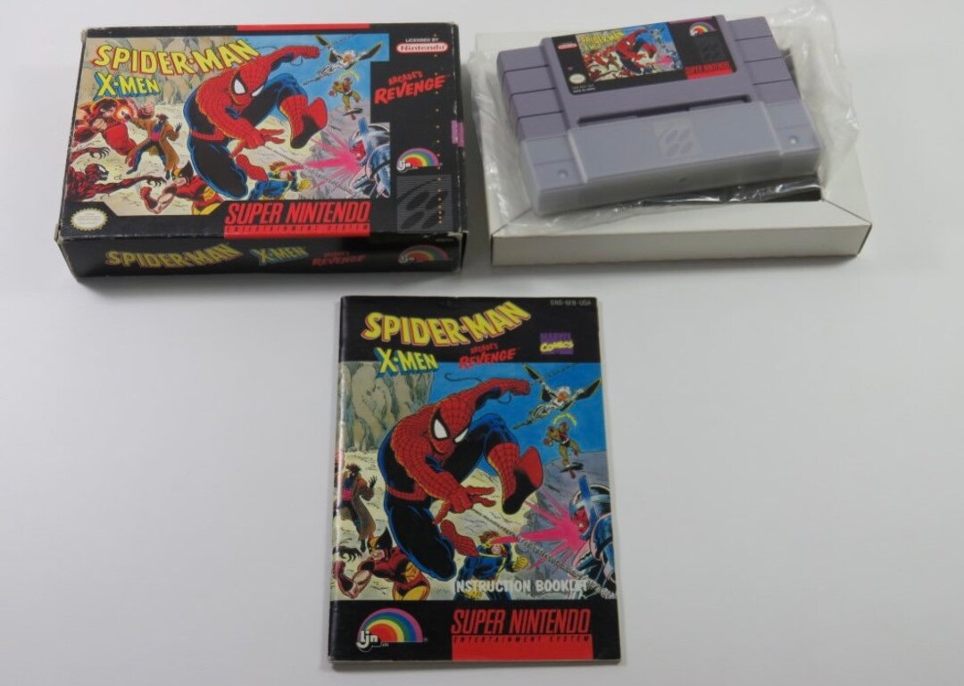 Super Nintendo Spider-man Xmen Arcades Revenge Snes Original - Etsy